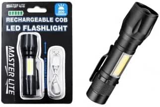 MASTER LITE Mini Rechargeable COB LED Flashlight - 08-2577 - Amazon.com