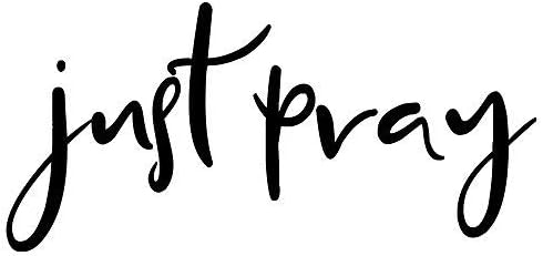 Amazon.com: Just Pray Wall Decal | Vinyl Wall Sticker (Large 22x11 inch ...