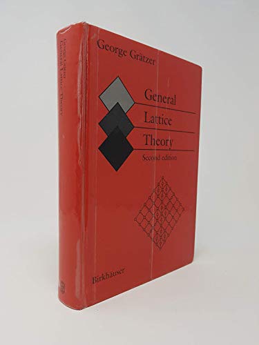 General Lattice Theory: George Grätzer: 9780817652395: Amazon.com: Books