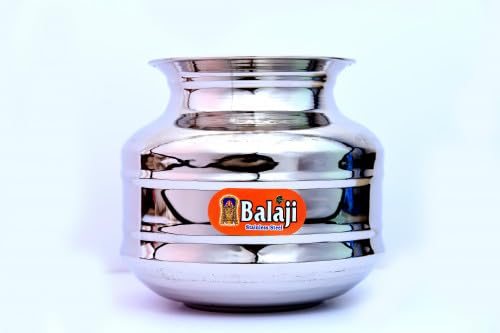 Buy Viswapriya 2500Ml Water Storage Matka/Stainless Steel Pot, Silver ...