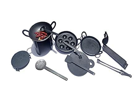 Fieldstar Iron Kitchen Set, 12 Pcs Iron Kitchen Play Set for Kids ...