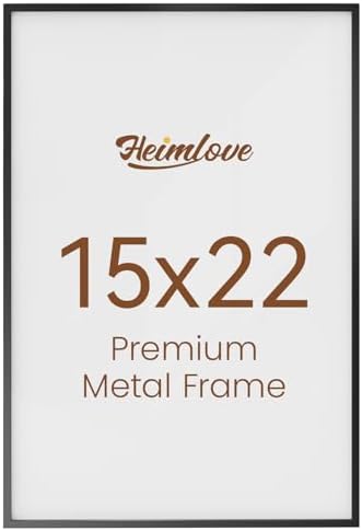 Amazon.com - Heimlove 15x22 Metal Picture Frame,Black Aluminum Photo ...