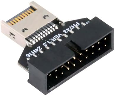 Amazon.com: cablecc 20Gbps USB 3.1 Type-E IDC Socket Front Panel Header ...