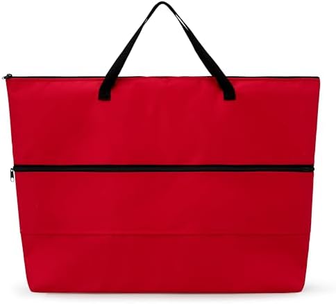 Red 24 inch Padded Fleece Lined Portable TV Case with Webbed Carry ...