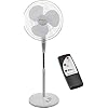 Amazon.com: Comfort Zone Oscillating Pedestal Fan with Remote Control ...