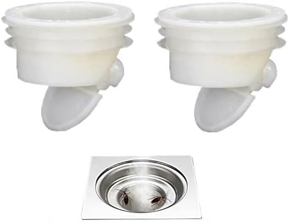 INKAJDrain Backflow Preventer Plastic Odor Proof Drainage Trap Sewer ...