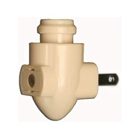 Ivory color Rotating Night Light Plug replacement plug, swiveling wall ...