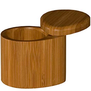 Buy STEADFAST INDIA Wooden Salt Box Container with Lid for Secure ...
