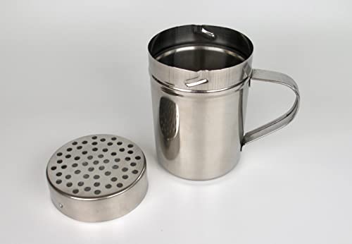 Tredoni 350ml Stainless Steel Powder/Spice Shaker Dispenser with Handle ...