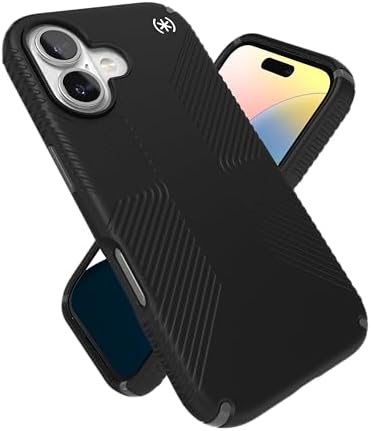 Amazon.com: Speck Black iPhone 16 Pro Case MagSafe and ClickLock - Slim ...