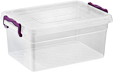 Asude 10L 20L 30L Plastic Storage Box Container Boxes Lid Handles Home ...