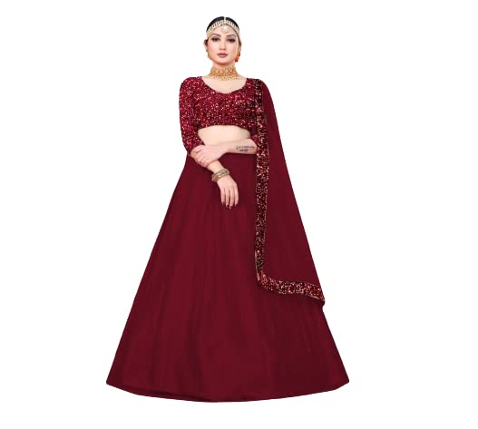 Buy PATTARI Women's Ethnic Wear Embroidered Lehenga Choli and Dupatta ...