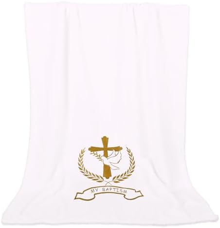 Amazon.com: Baby Blanket Baptism Christening Gifts for Girl Boys Baby ...