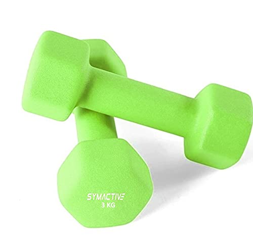 Amazon Brand - Symactive Neoprene Coated Dumbbell for Gym Exercises ...