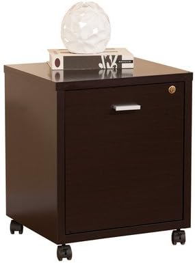 1-Drawer Collin Single Equipment Trolley/File Cabinet Finish: Dark ...