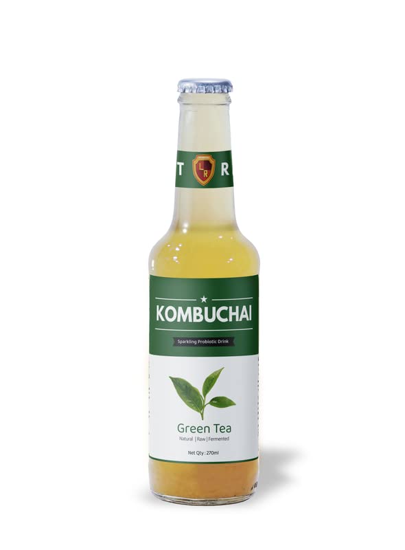 Kombuchai Green Tea (270 Ml x Pack of 1)|Sparkling Probiotic Drink ...