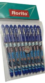 Rorito New Flymax DZ Gel Pens 20 Blue 0.5 MM Tip Waterproof ink gel ...