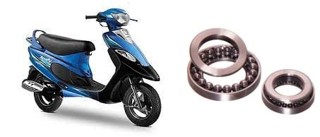 WHEEL DRIVE Compatible with Tvs Scooty Pep Plus Steering Cone Set with ...