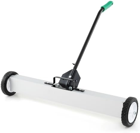 Goplus 36-Inch Magnetic Sweeper with Wheels, 50 LBS Telescoping Rolling ...