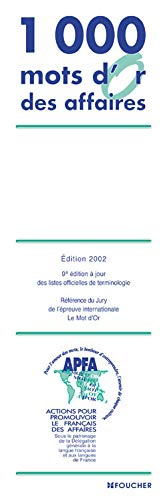 Amazon.com: 1000 mots d'or des affaires: 9782216092789: Apfa: Books