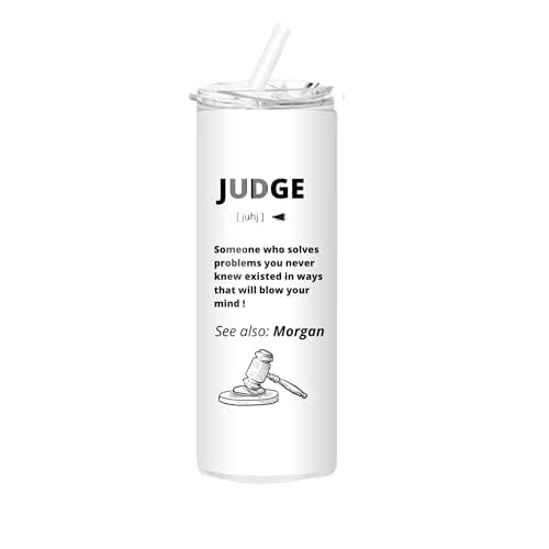 Amazon.com: Judge Gift, Personalized Judge 20oz Stainless Steel Tumbler ...