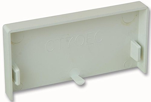 PRO POWER End Cap – 100mm x 50mm White Cable Trunking Accessory | For ...