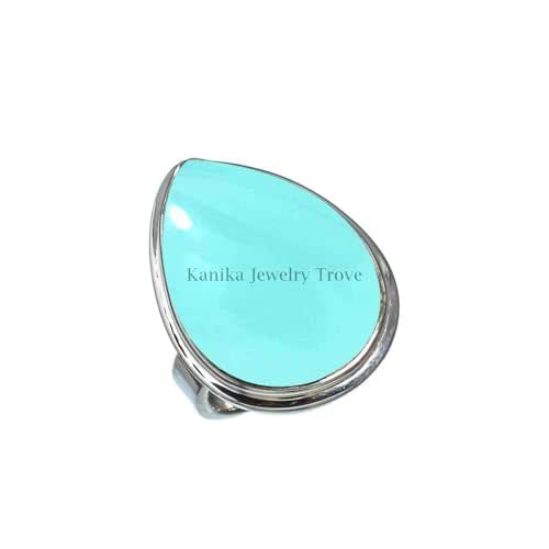 Amazon.com: Aqua Chalcedony Solid 925 Sterling Silver Handmade ...