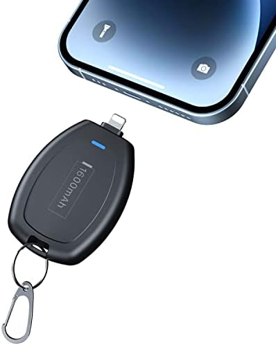 Keychain Portable Charger, LCLEBM 1600mAh Ultra Small Portable Power ...