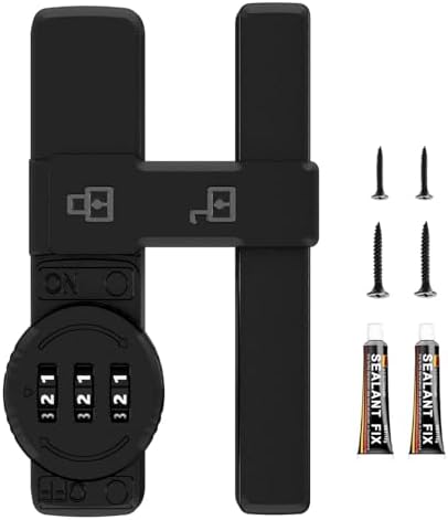 Amazon.com: Premium Barn Door Lock- Heavy Duty 180 Degree Flip Sliding ...