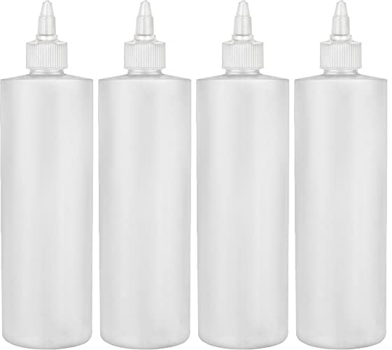 BRIGHTFROM Condiment Squeeze Bottles, 12 OZ Empty Squirt Bottle with ...