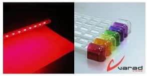 Amazon.com: Varad HLW9RE 9" Red Wide Dispersion Interior LED Light Bar ...