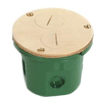 Lew Electric Flush Mounted Round Floor Box (Dual Screw Plugs | Power ...