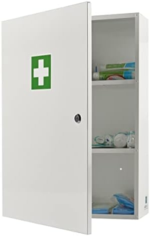 safes uk Medical 2 Medicine Storage Cabinet Shelves Wall Mounted Extra ...