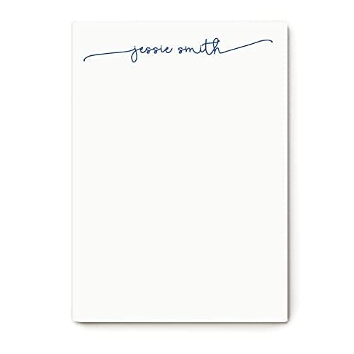 Amazon.com: Pretty Swash Script Personalized Notepads - Small Notepad 5x7 w/ 50 Printed Sheets ...