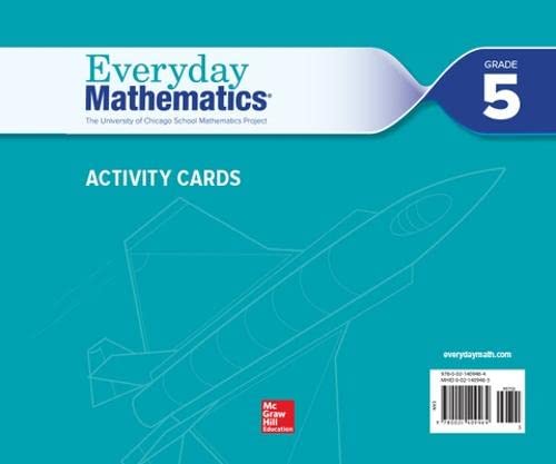 Amazon.com: Everyday Mathematics 4, Grade 5, Activity Cards ...