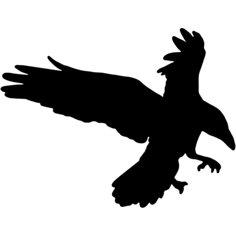 Flying Crow Stencil