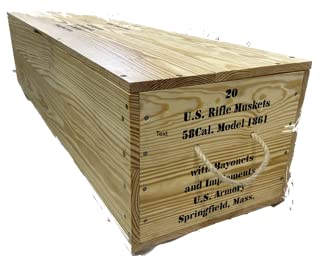 Amazon.com: Civil War Rifle Musket Packing Box Reproduction : Sports ...