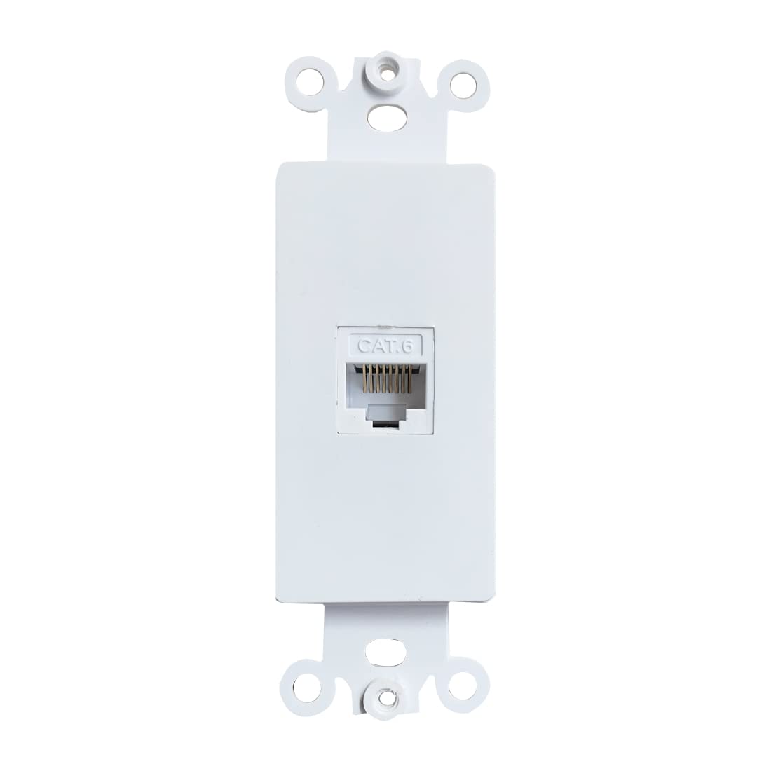 BUPLDET 1 Port CAT6 Ethernet Decora Wall Plate Insert - CAT 6 RJ45 Jack ...