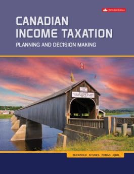 Canadian Income Taxation 2023/2024: William Buckwold, Joan Kitunen ...