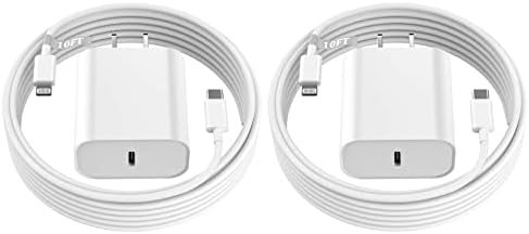 Amazon.com: iPhone Charger Fast Charging 10 FT,【MFi Certified】 20W USB ...