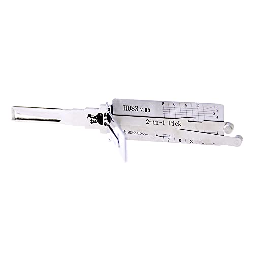QiDAi HU83 v.3 2-in-1 HU83 Lock Pick and Decoder Tool,Pick Lock Kit for ...