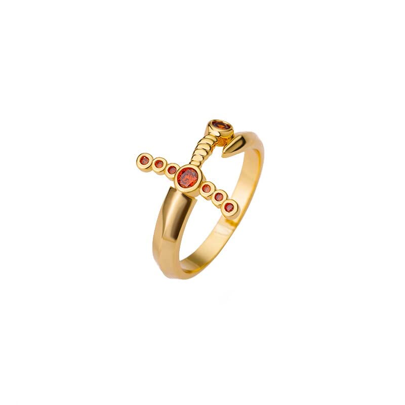 Amazon.com: Sword Ring,Gold Sword Ring,Sword Jewelry,Dagger Ring,Sword ...