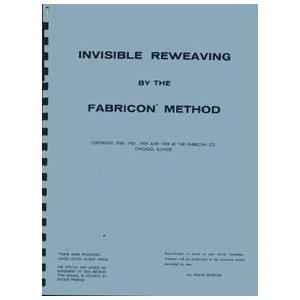 Invisible Reweaving By the Fabricon Method: Fabricon: Amazon.com: Books