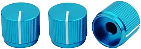 Amazon.com: Guyker 3Pcs Guitar Aluminum Alloy Flat Top Control Knobs Dia. 6mm(0.24") Shaft Pots ...