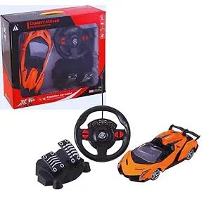NEKAVO RC Sports Car with Steering Wheel, Brake, Accelerator Emulator ...