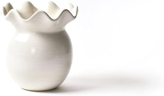 Amazon.com: Signature White Ruffle Vase : Home & Kitchen