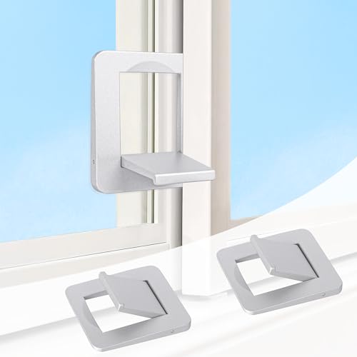 Snapklik.com : Sliding Door Lock, 2pcs Metal Child Safety Sliding ...