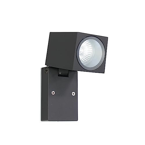 Aalborg Compact Outdoor Wall Light Downlight in Anthracite IP44 Outdoor ...