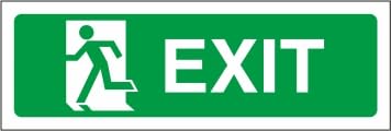 Safety Sign Sticker | exit' Safety Sign Sticker, Waterproof PVC Sign ...