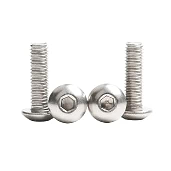 20/50Pcs M2 M2.5 M3 M4 304 Stainless Steel Bolts Button Head Hex ...